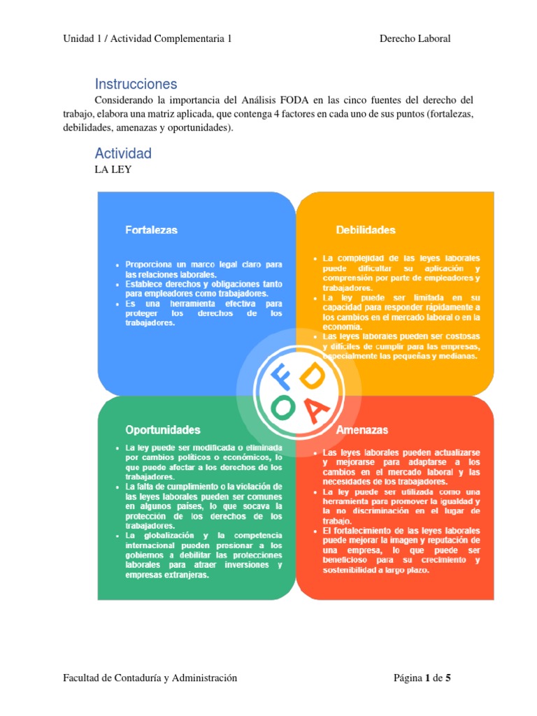 1352 - 8251 - Unidad 1 - Actividad Complementaria 1 | PDF