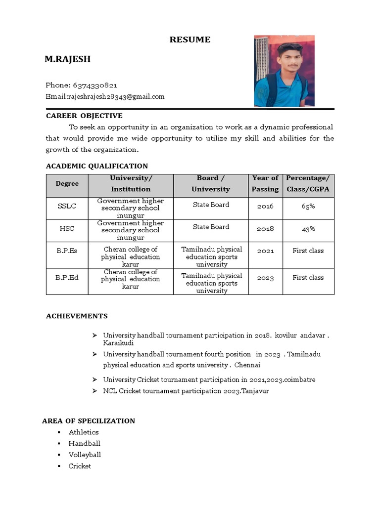 Rajesh Resume | PDF