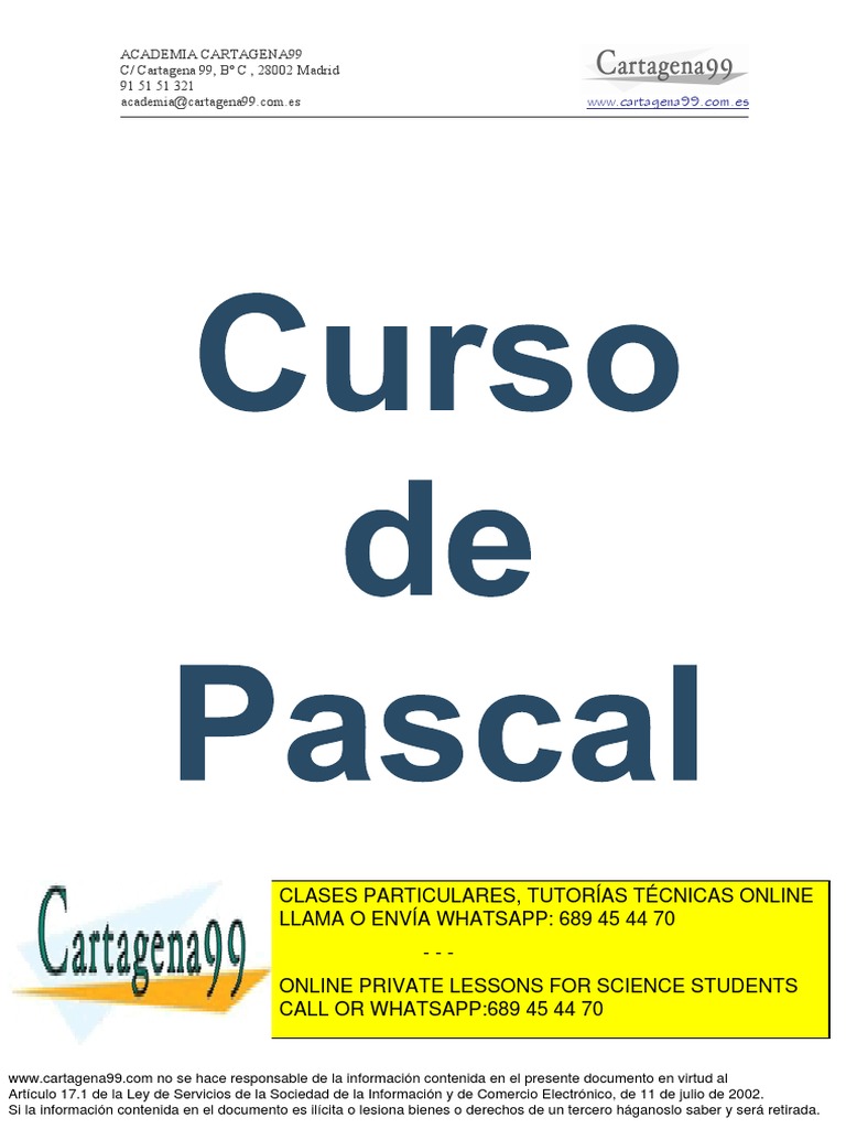 Curso de Pascal | PDF