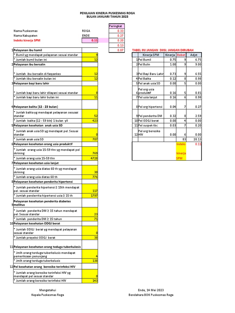 SPM Puskesmas Roga | PDF