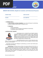 Formats in Summarizing: 1. Idea Heading Format | PDF | Syntax | Human ...