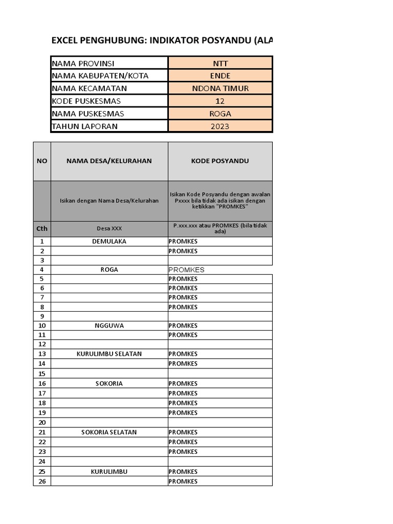 KOMDAT Puskesmas ROGA | PDF