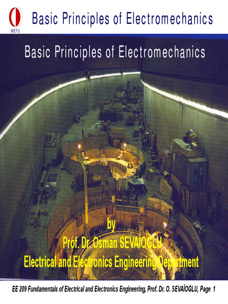 Lecture 5 Basic Principles of Electromechanics | PDF | Electric ...