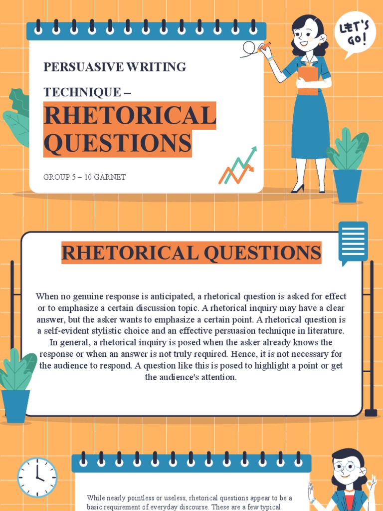 Reporting - Rhetorical Questions | PDF | Rhetoric | Question