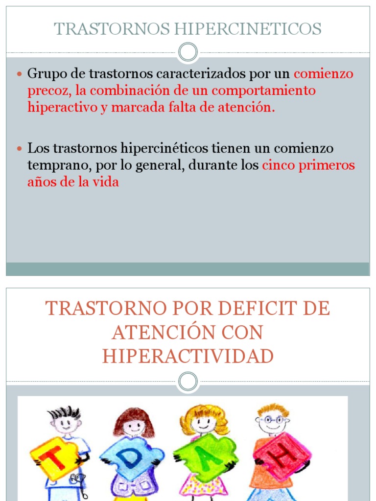 Trastorno Por Deficit de Atención Con Hiperactividad | PDF | Desorden hiperactivo y deficit de ...