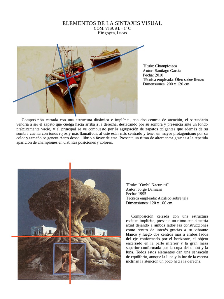 Elementos de La Sintáxis Visual (Actividad) | PDF | Color | Ritmo