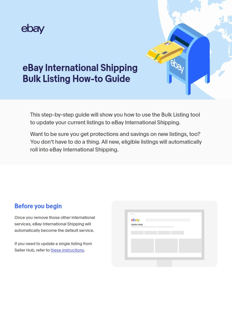 eBay International Shipping Bulk Guide | PDF