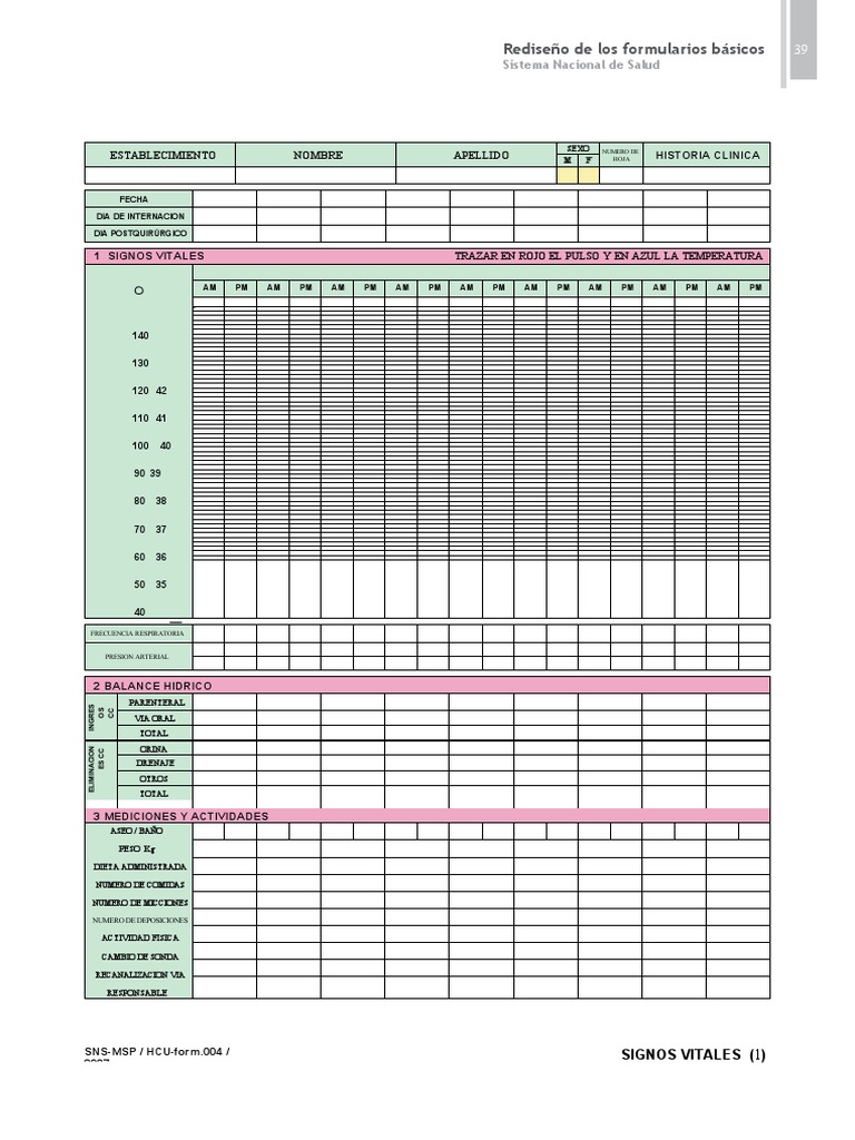Formulario 004 | PDF | Medicina CLINICA | Medicina