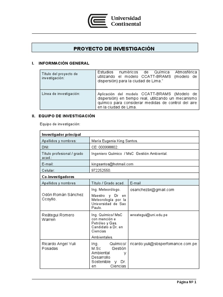 Proyecto King. | PDF | La contaminación del aire | Estadísticas