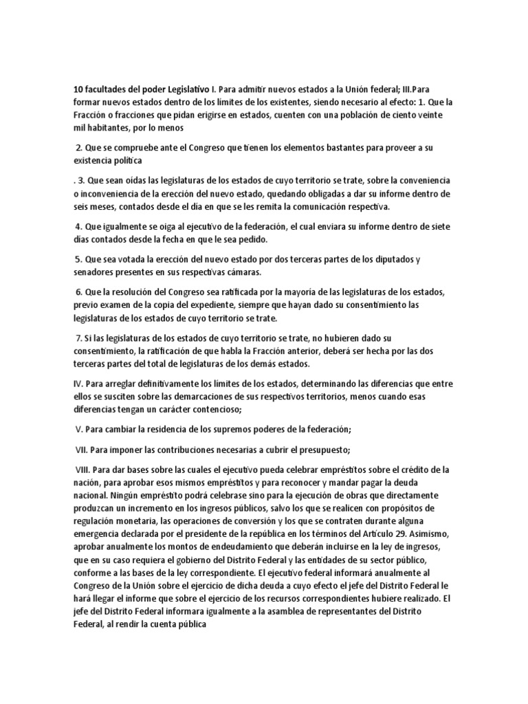 10 Facultades Del Poder Legislativo I | PDF | Judicaturas | Juez