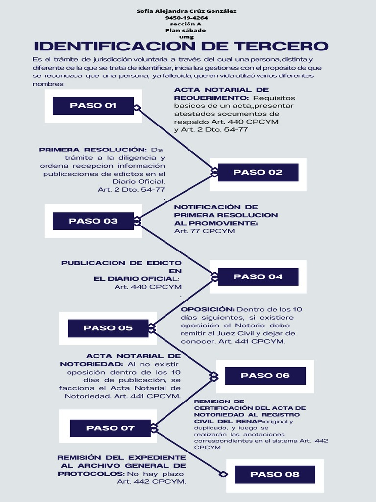 Esquema Identificacion de Tercero | PDF | Ley común | Derecho Civil ...