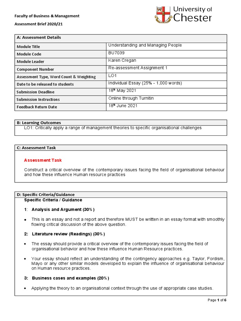 Understanding and Managing People | PDF