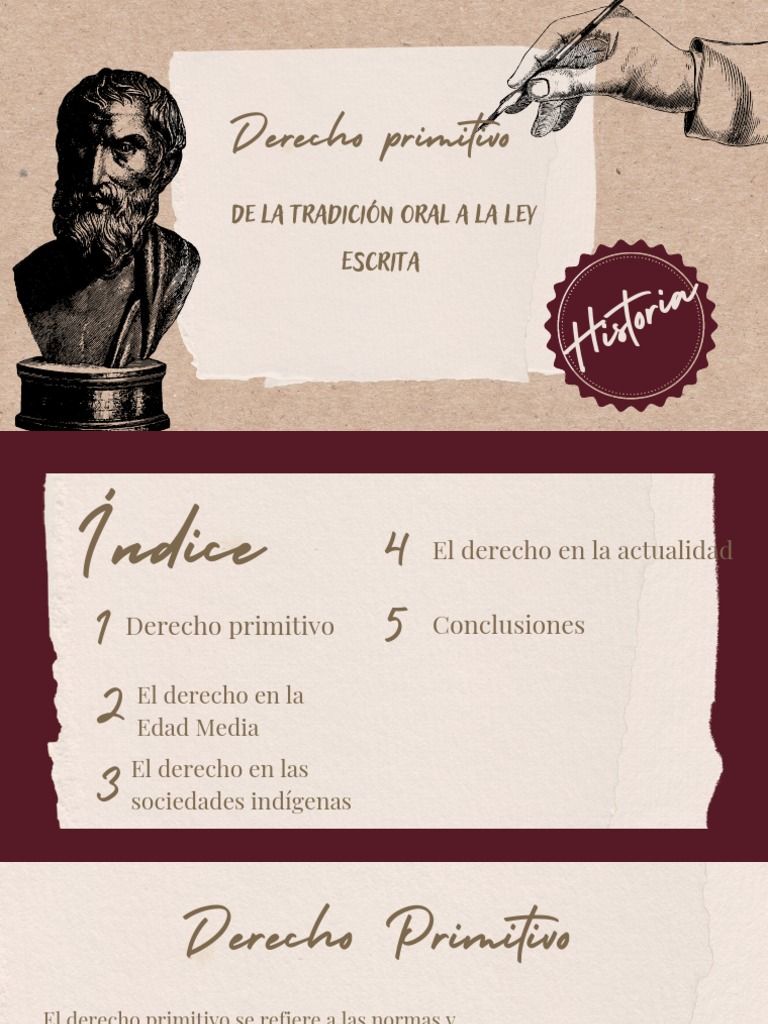 Derecho Primitivo y Su Evolución | PDF