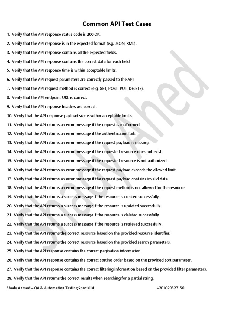 API Testing Test Cases | PDF | Hypertext Transfer Protocol | Hypertext API Testing Test Cases | PDF | Hypertext Transfer Protocol | Hypertext