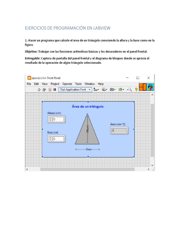 EJERCICIOS DE PROGRAMACIÓN EN LABVIEW | PDF