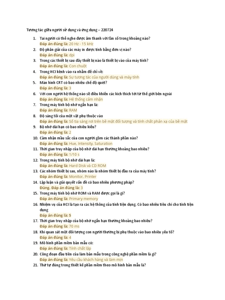 Tương Tác Gi A Ngư I S D NG Và NG D NG - 220724 | PDF