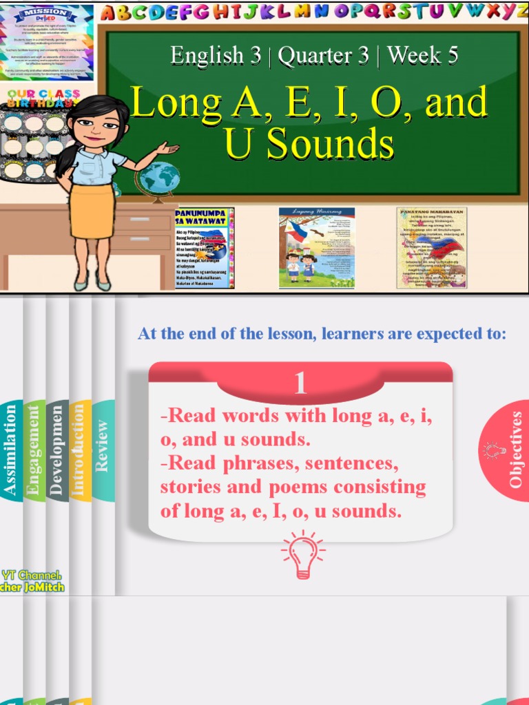 7 English 3 Q3 Week 5 - Long A, E, I, O, U | PDF | Cognition | Human Voice