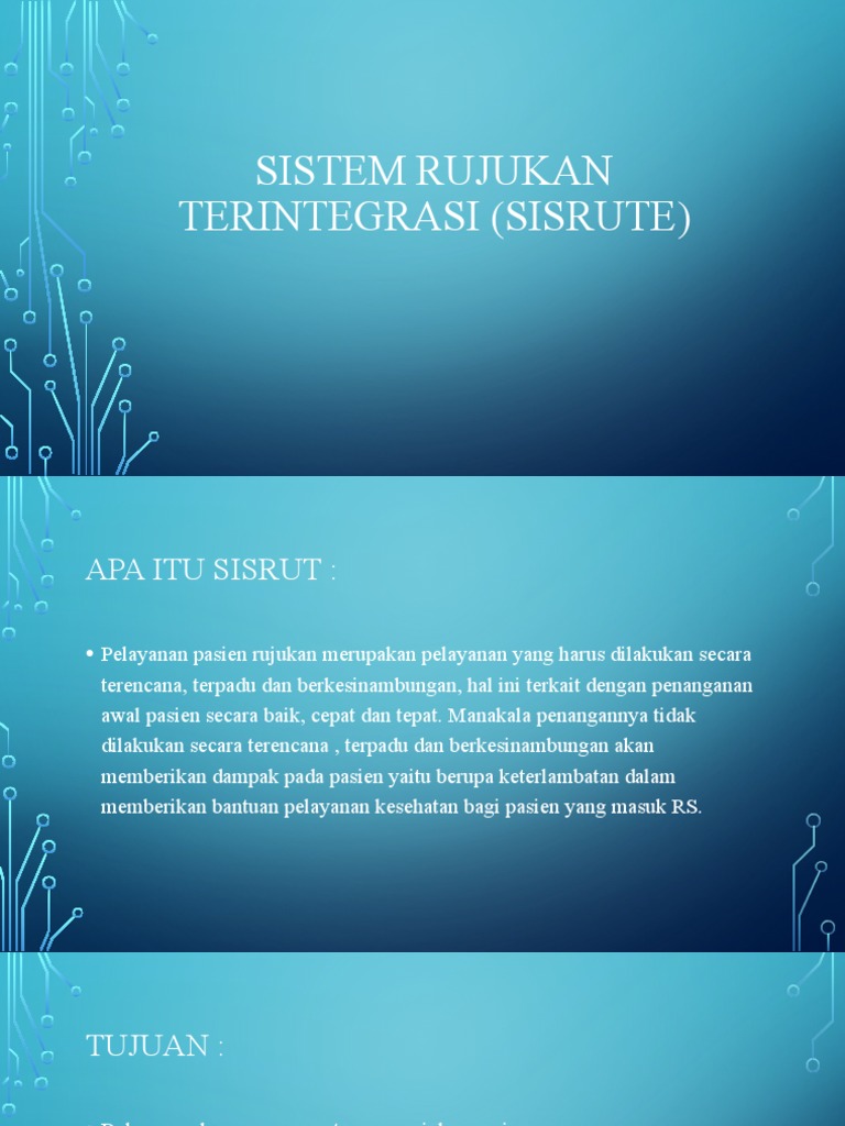 Sistem Rujukan Terintegrasi (Sisrute) | PDF