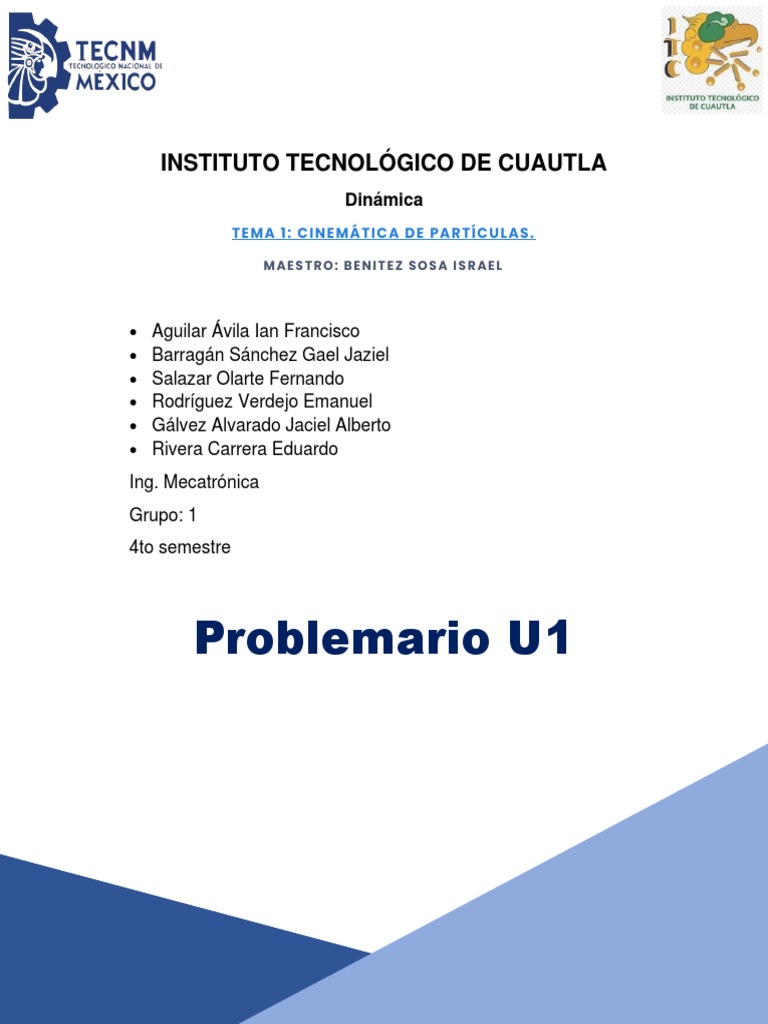 Problemario 1. | PDF