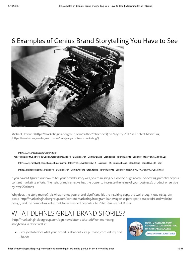 6 Examples of Genius Brand Storytelling You Have To See - Marketing ...