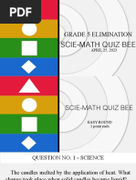 Math Quiz Bee Grade 4 | PDF | Fraction (Mathematics) | Multiplication