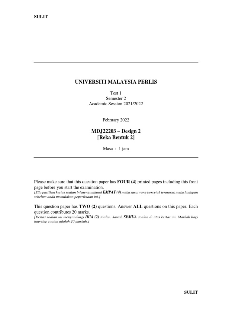 Test Questions Design 2 | PDF