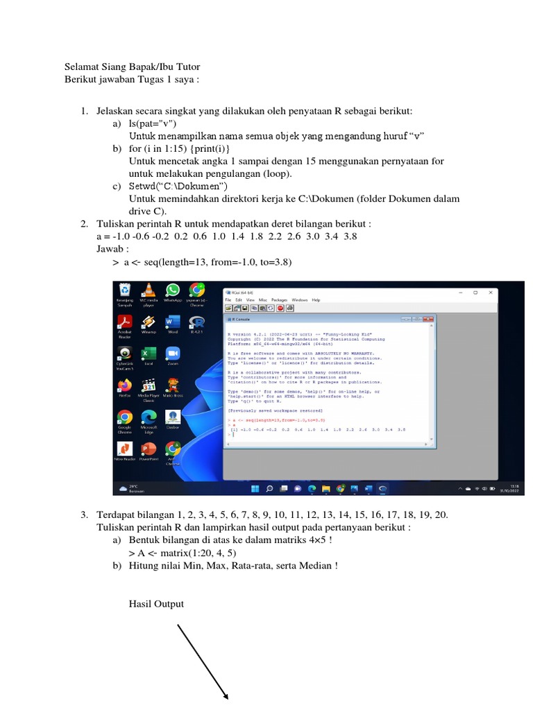 Tugas 1 Komputer 1 arin | PDF