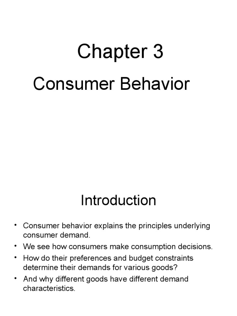 Principles of Consumer Behavior | PDF | Utility | Economics