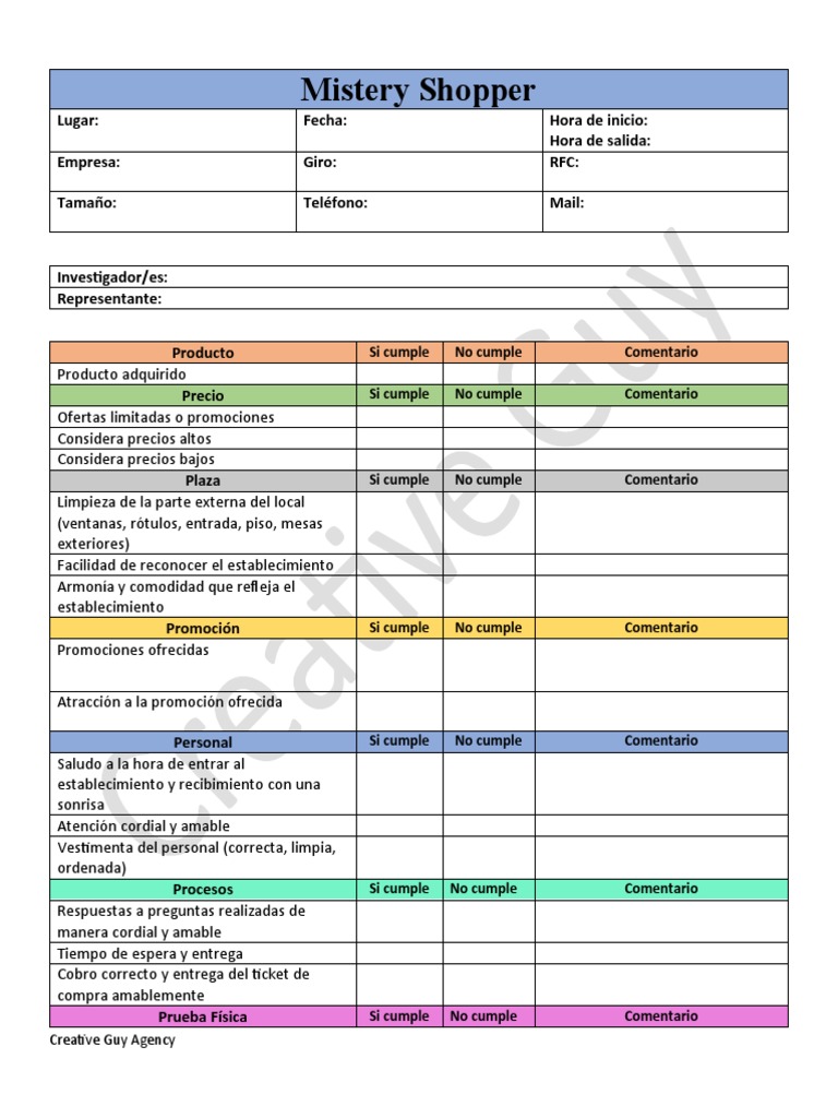 Mistery Shopper | PDF