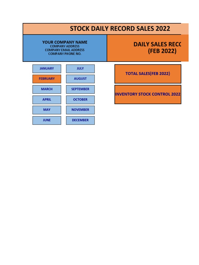 02 - Daily Sales Record - Feb 2022 | PDF | Email | Internet
