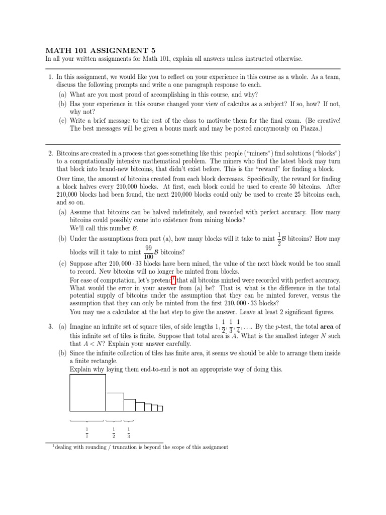 Math 101 Assignment 5: Dealing With Rounding / Truncation Is Beyond The ...