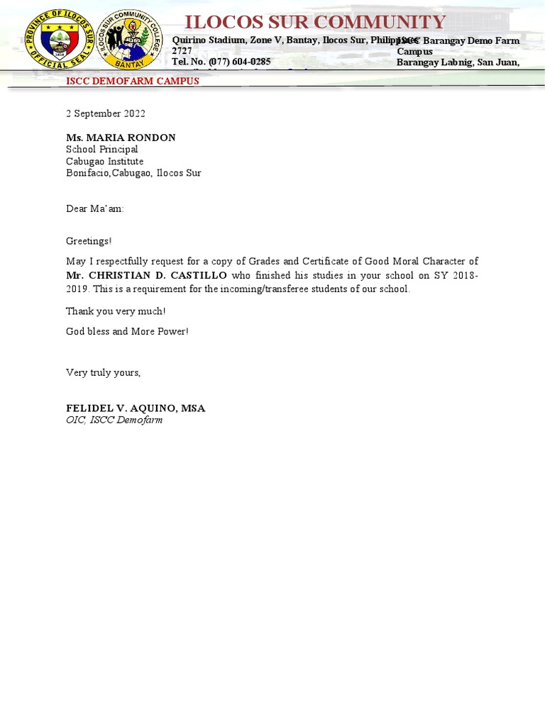 Request Letter Grades | PDF