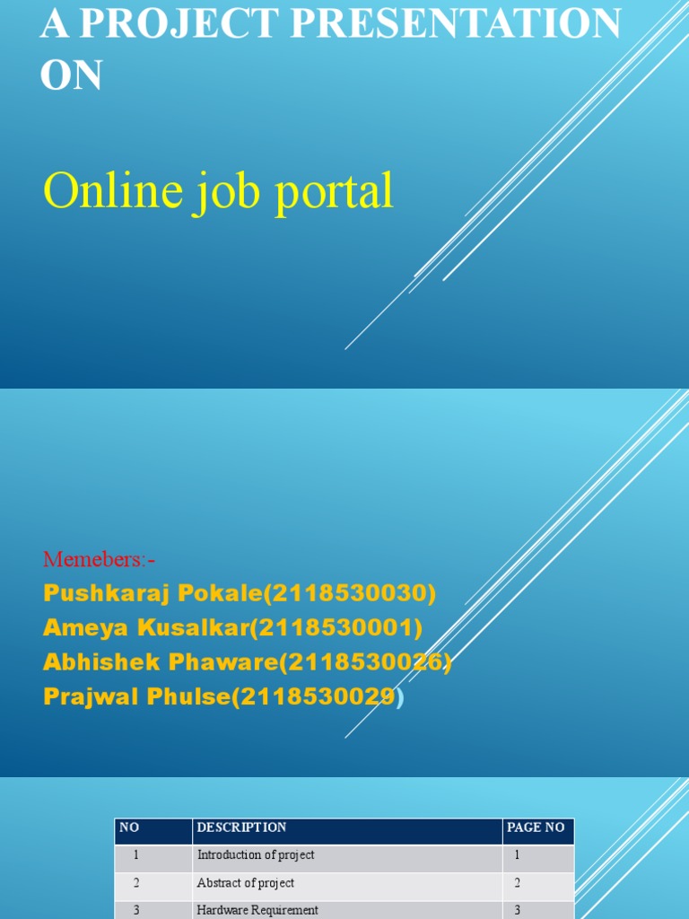Online Job Portal | PDF