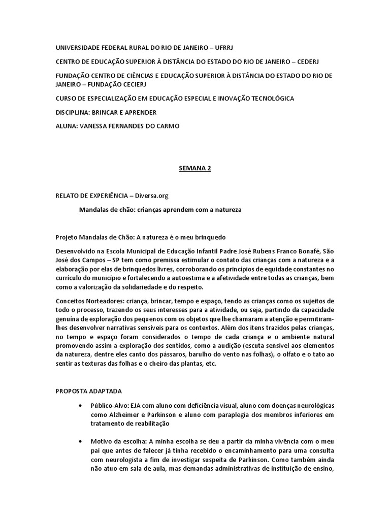 Atividade 2 - Vanessa Fernandes Do Carmo | PDF