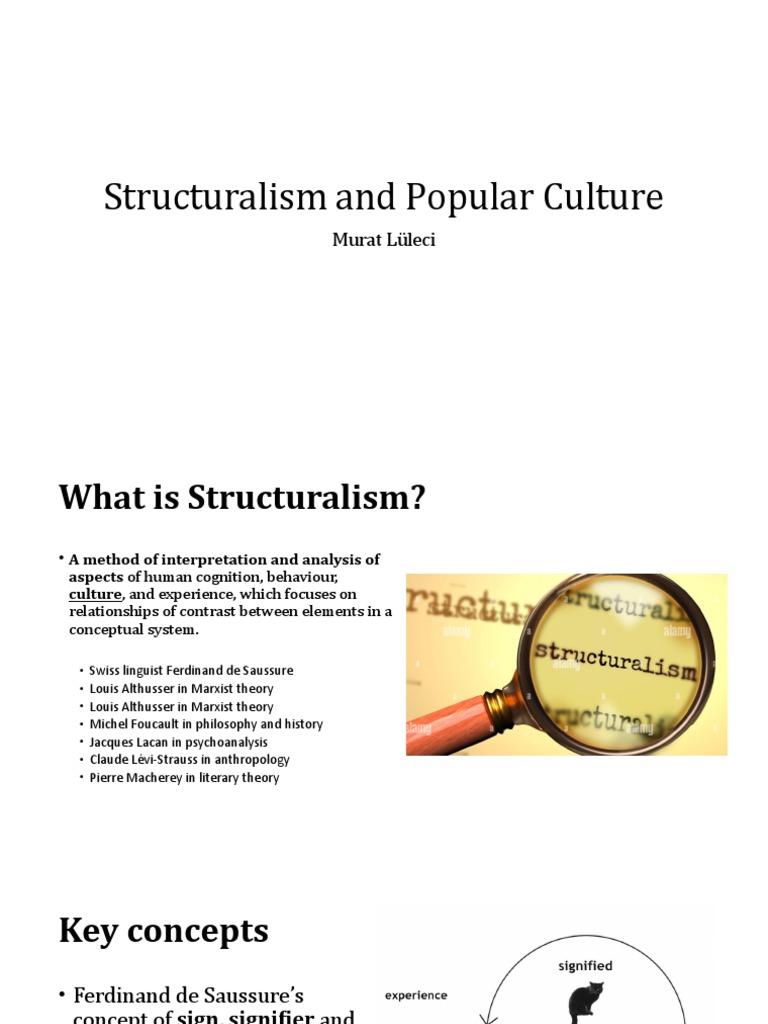 Structuralism and Popular Culture Presentation | PDF | Philosophical ...