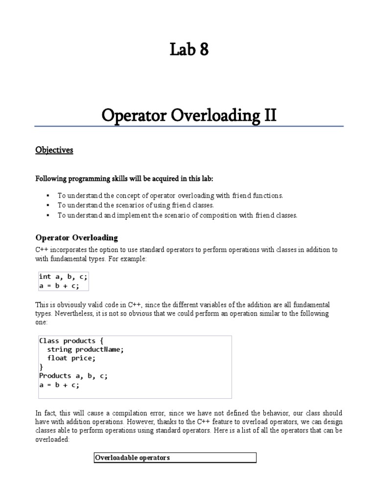 Spring2023 Lab8 04052023 084834am | PDF | Programming | Constructor (Object Oriented Programming)