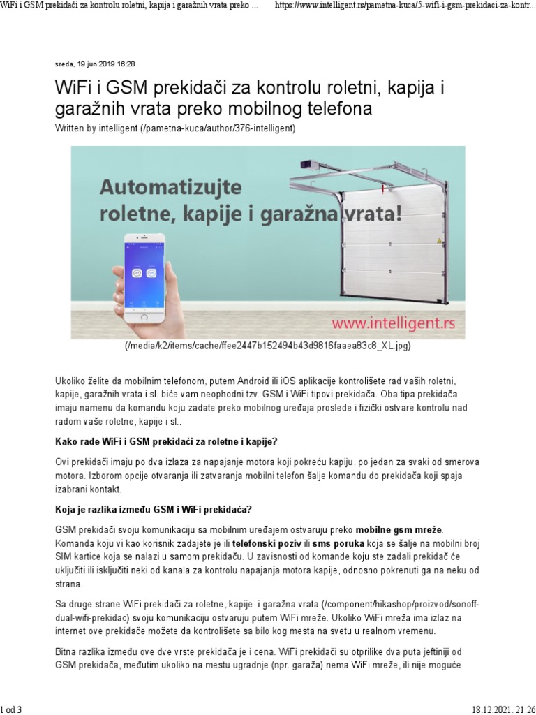 Sonoff GSM | PDF