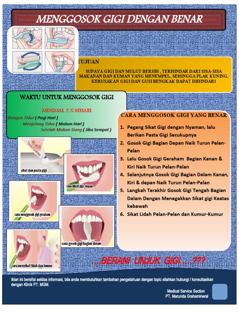 Cara Menggosok Gigi yang Benar | PDF