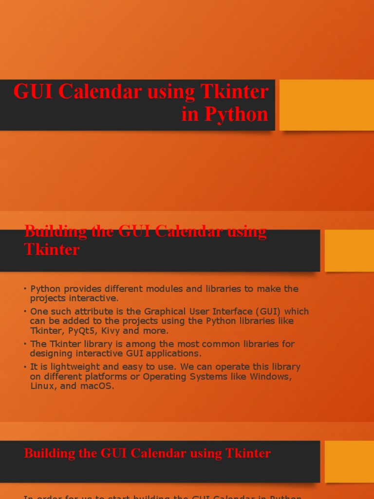 Gui Calender | PDF