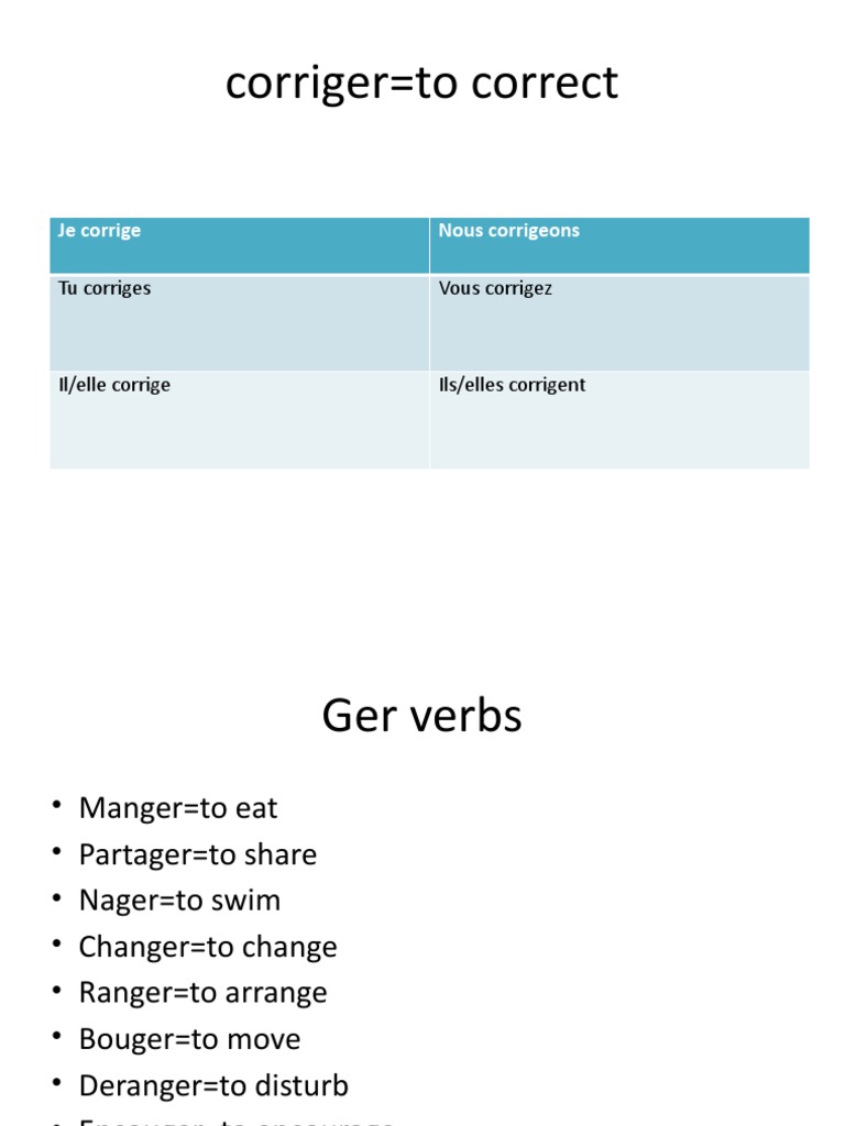 Ger, Cer Verbs | PDF | Arts du langage et discipline