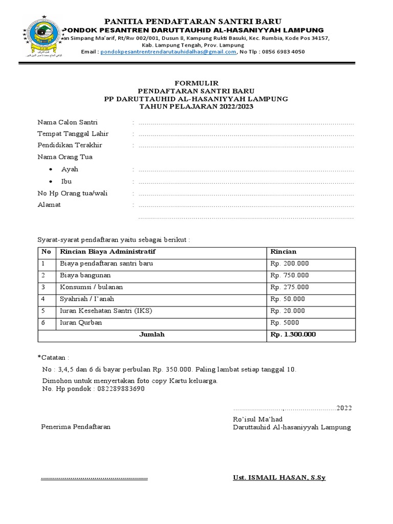 Formulir | PDF
