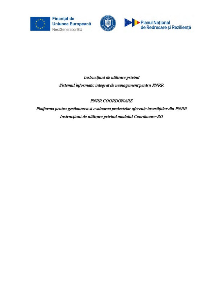 Manual - Coordonare - BO - V6 - 4 - Mai 2023-1 | PDF