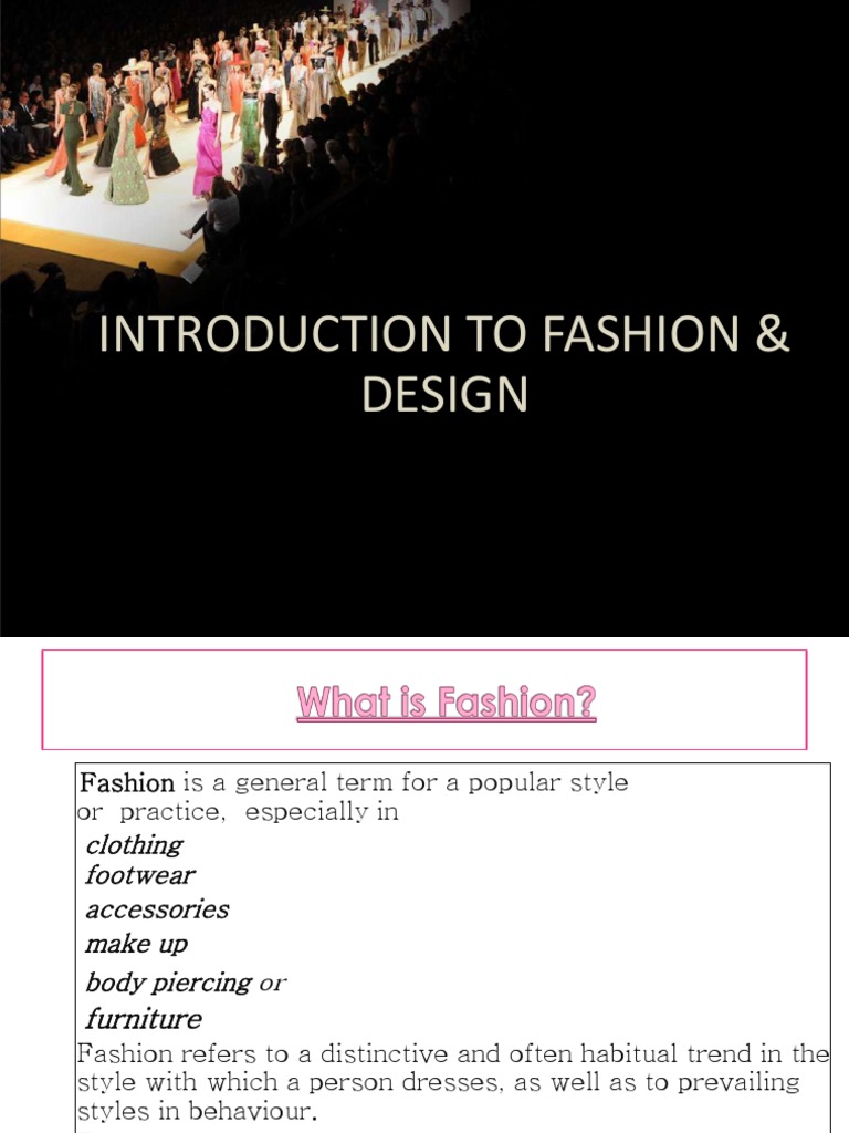 Efdc Lecture 01 | PDF | Fashion | Fashion Design
