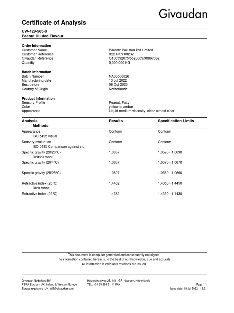Coa Peanut | PDF | Physical Sciences
