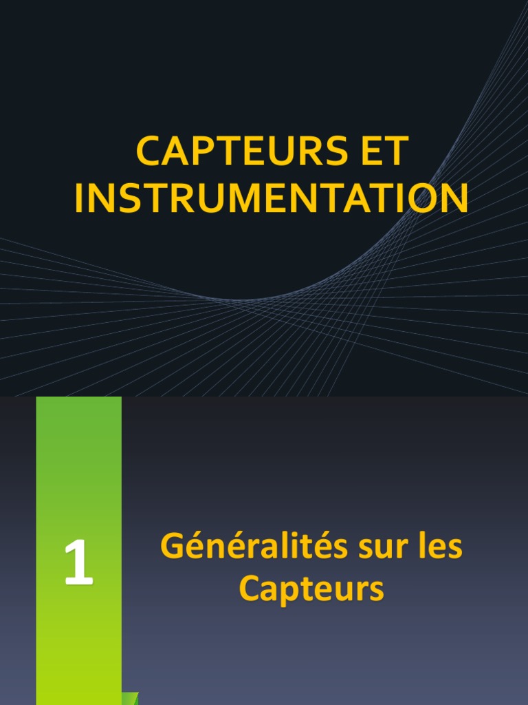 Capteurs Et Instrumentation | PDF