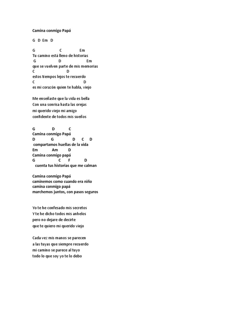 Camina Conmigo Papá | PDF