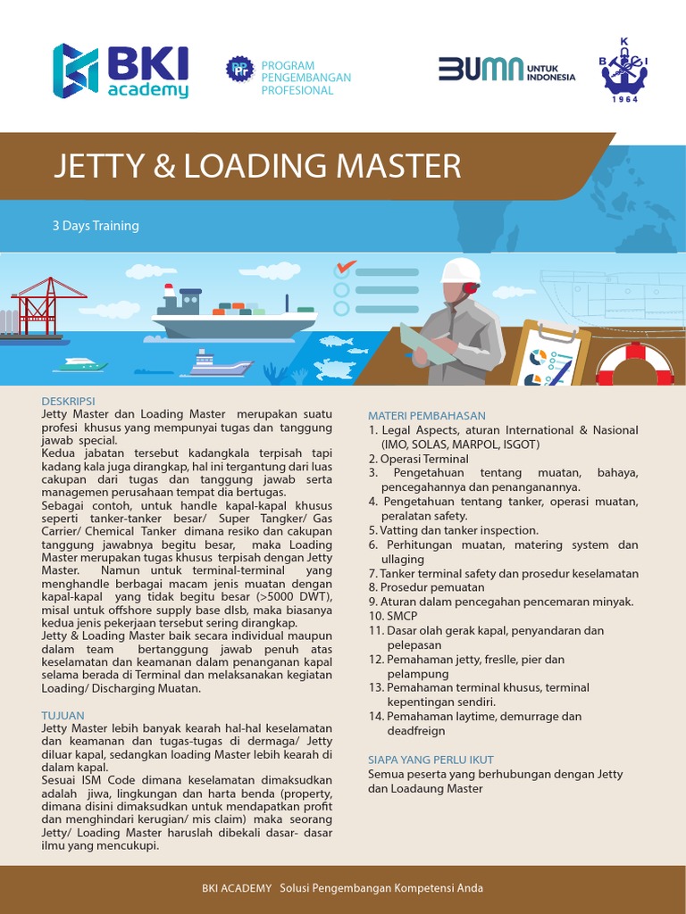 Syllabus Jetty & Loading Master | PDF