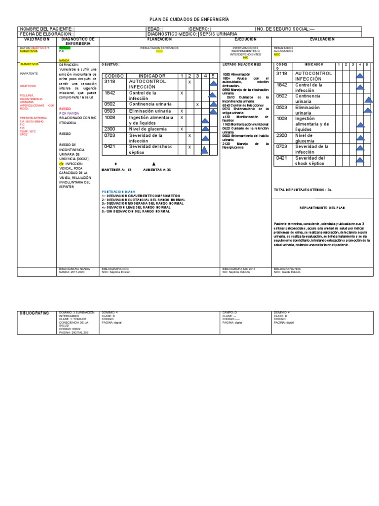 Formato de Pae-1 | PDF | Vejiga urinaria | Septicemia