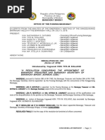 Barangay Secretary Appointment Letter | PDF | Government | Social ...