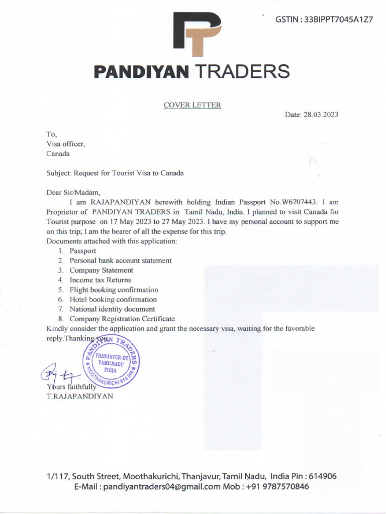 Cover letter Company registration | PDF